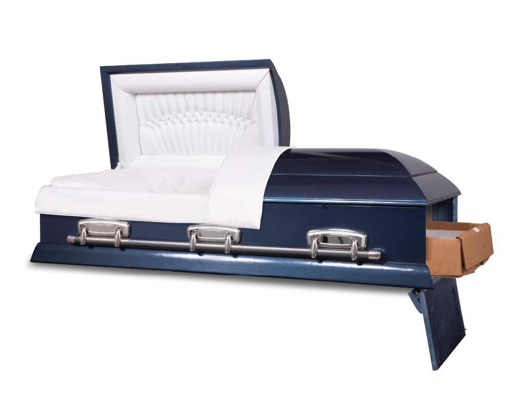 Forte™ Midnight Blue – Ceremonial Rental Casket | Starmark® – Starmark