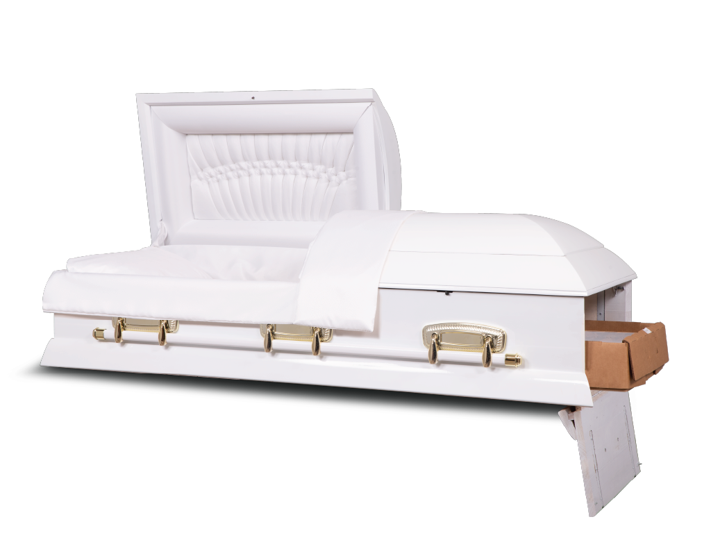 Forte™ Pearl White – Ceremonial Rental Casket | Starmark® – Starmark