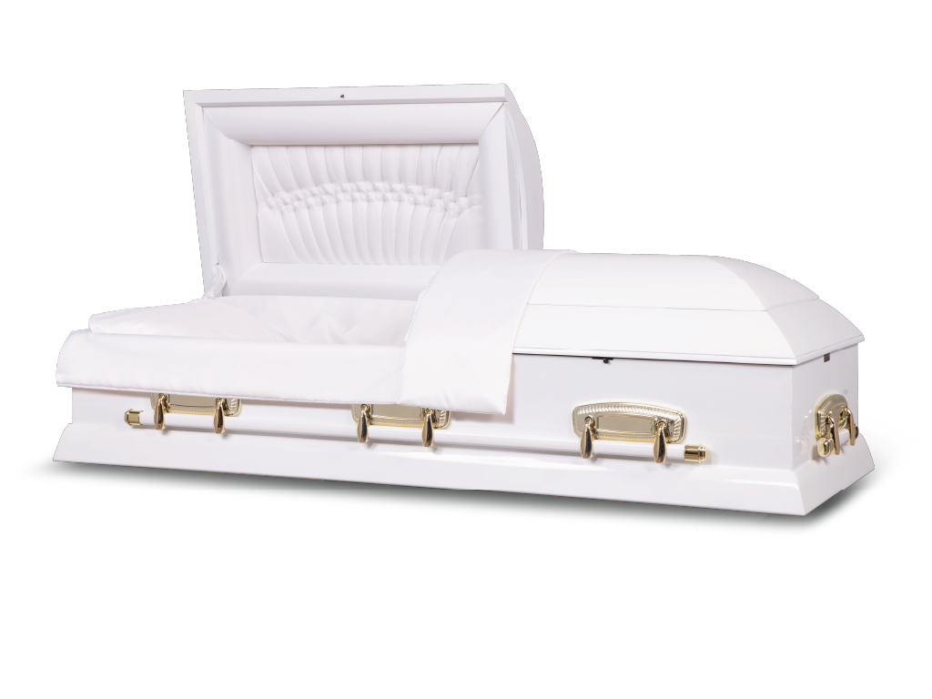 Forte™ Pearl White – Ceremonial Rental Casket | Starmark® – Starmark