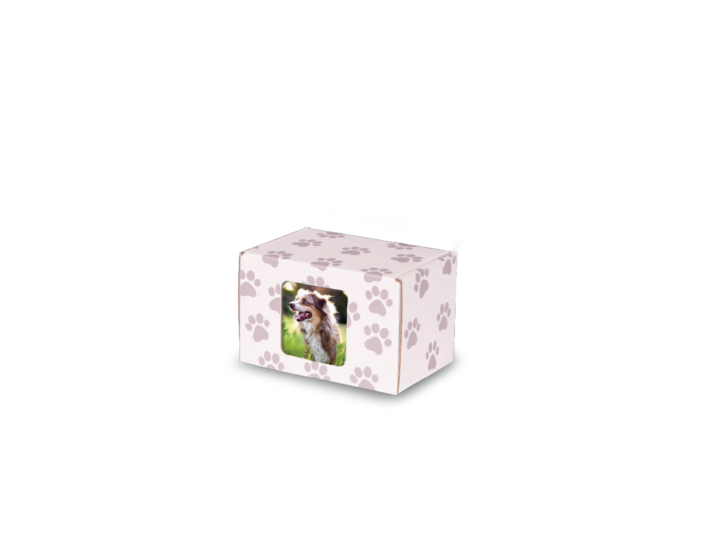 Keepsake Container Small - Paw Print - Photo Window (Carton of 24 ...